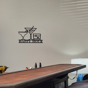 Personalized Bar Theme Sign, Custom Happy Hour Sign, Whiskey Sign ...
