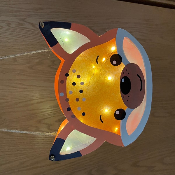 Fox Lantern Craft Template Pdf/svg/dxf_can Be Crafted With or Without a ...