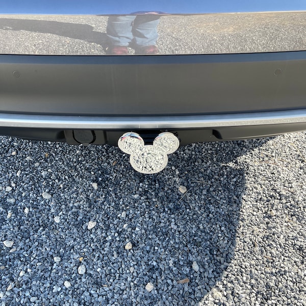 Chrome Mickey Mouse Ears Hitch Cover – Fits 2” Hitch Receiver – Free ...
