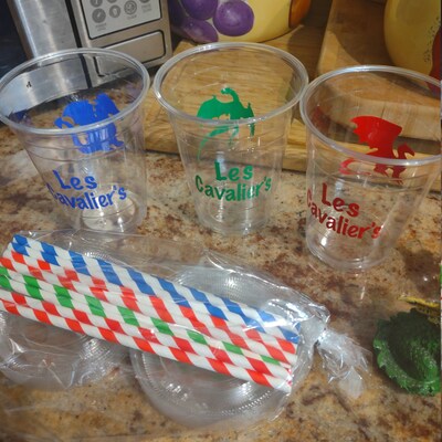 Dragon Party Cups Dragons Birthday Favors Decorations PERSONALIZED ...