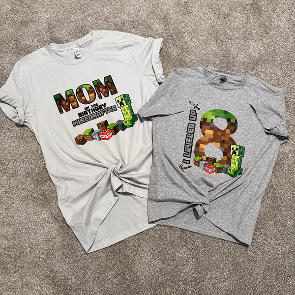 Mom of the Minecrafter Birthday SVG - Etsy