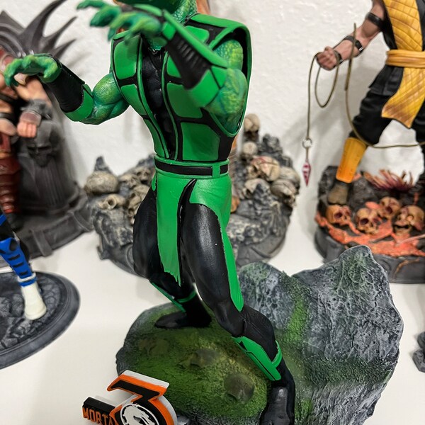 Hand-painted 3D Printed Cyrax Figure - 25 Cm Mortal Kombat Collectible ...