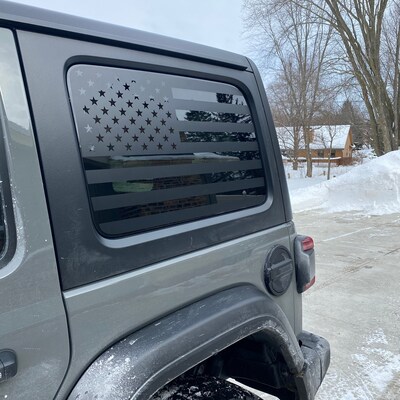 Fits 2018 2022 Jeep Wrangler 4 Door JLU Rear Quarter Window American ...