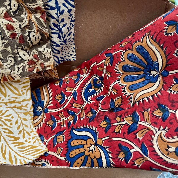 Indigo/dabu/blue Block Prints Fabric Hand Printed Indian Fabric Natural ...