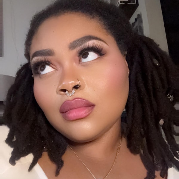 14K Solid Gold Garnet Hinged Clicker Elegant Pear Shape Gemstone Nose ...