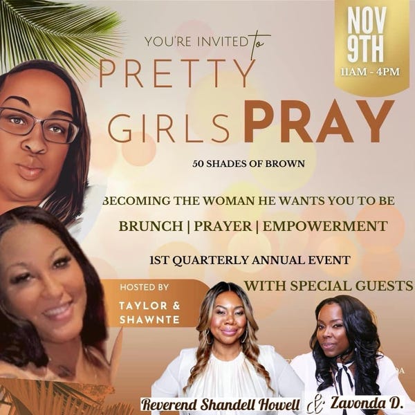 Editable Flyer Template, Prayer Brunch, Women's Empowerment, Women's ...