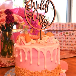 Wild One Flower Cake Topper, Wildflower Baby Shower, Floral Birthday ...