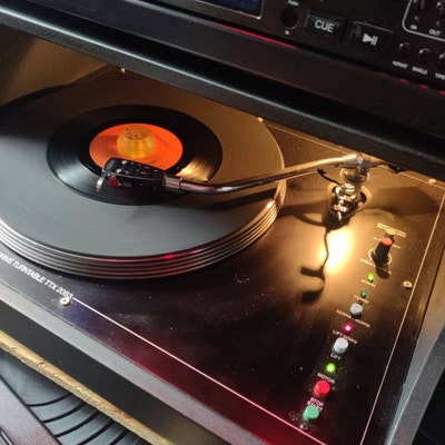 Handmade Wooden Extra Large Red Burned Record Storage Box for Around ...