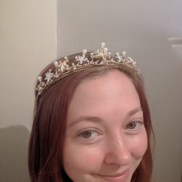 Camille, Golden Flower Crown, Wedding Crown, Wedding Tiara, Bridal ...