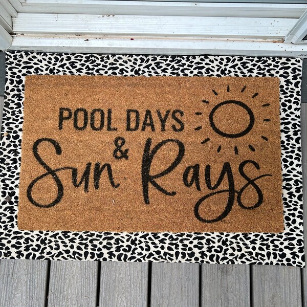 Pool Days and Sun Rays | Outdoor Summer Gift | Pool Decor | Swimming ...
