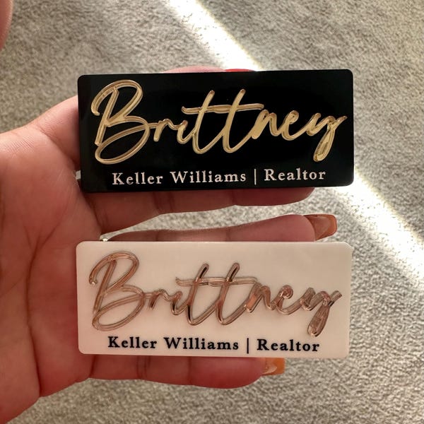 Custom Acrylic Name Badge Magnetic Name Badge Acrylic Name Plate ...