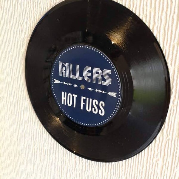 REAL 7" Vinyl Record Wedding Table Numbers/ Names - Metallic Gold Label ...