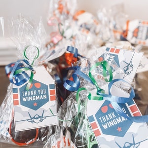 Fighter Jet Gift Tags, Goodie Bag Tags, DIY Instant Download Printables ...