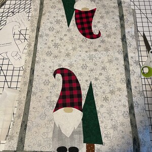 Quilted Table Runner Pattern, PDF Pattern for Snowman Table Topper ...