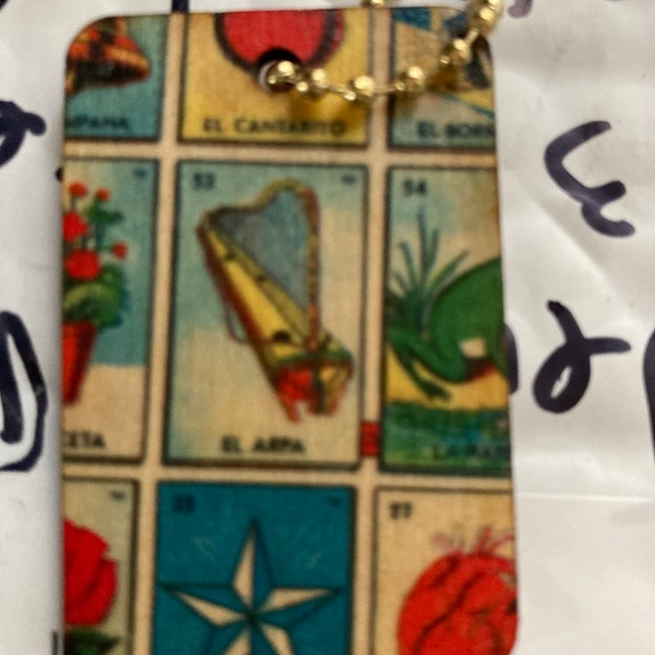 Devil El Diablito Loteria Mexican Bingo Keytag NEW! Color on Both Sides ...