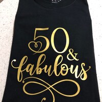 50 & Fabulous SVG 50th Birthday SVG 50th SVG Birthday Svg 50th Birthday ...