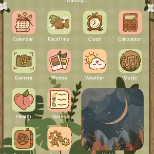 ORIGINAL Cottagecore / Fall Aesthetic App Icons Hand Drawn - Etsy