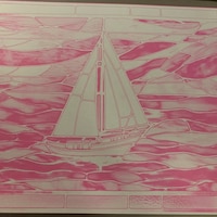 Marigold Flower Stained Glass Pattern Print Download Digital Art ...