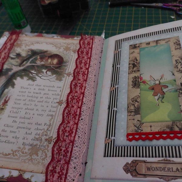 Simply Alice Junk Journal Kit: Wonderland Scrapbooking (digital ...