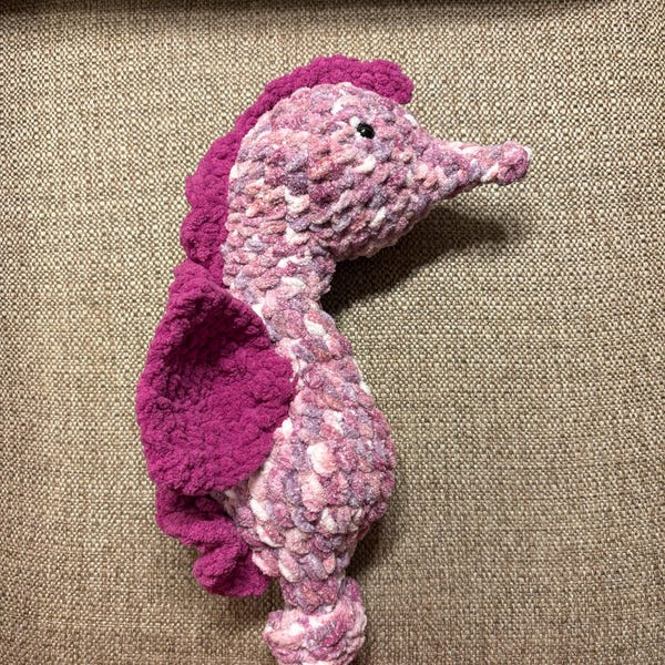 Melody the Seahorse Knotted Lovey Pattern | Seahorse Crochet Pattern ...