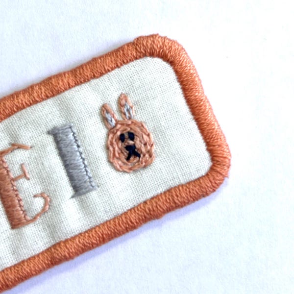Personalized Name Tag School Bag Tag for Kid Embroidery Name Tag Diaper ...