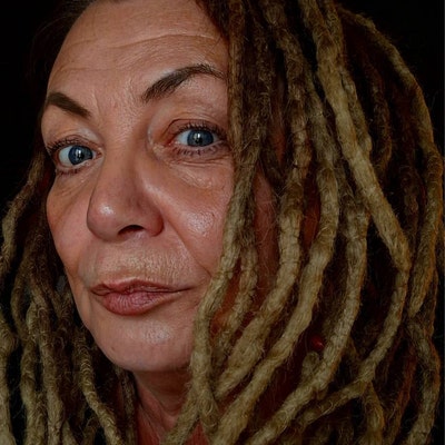 Double Ended Wool Dread Extensions Bohemian Dreads Dark Brown Emerald ...