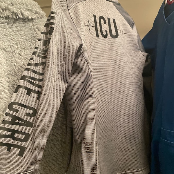 ICU Intensive Care Unit Jacket Nurse Jacket Embroidered Jacket ...