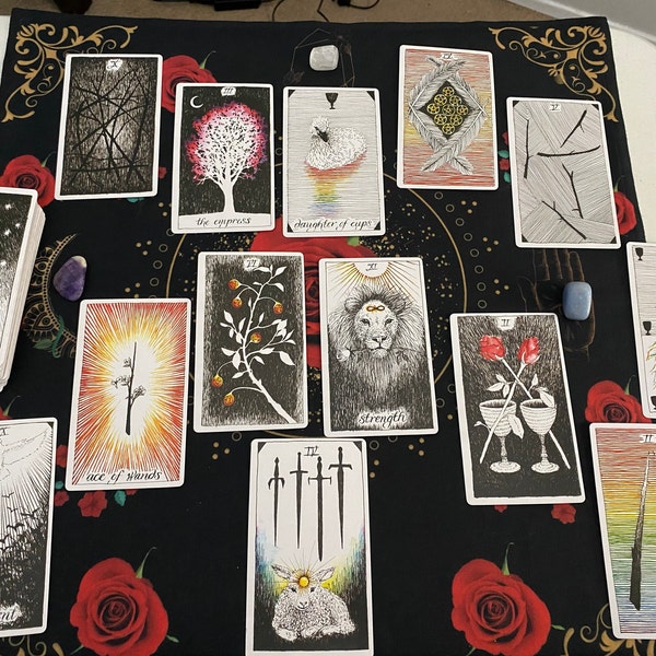 Hamsa, 20 X 20 , Evil Eye, Hand of Fatima, Blue Tarot, Oracle ...