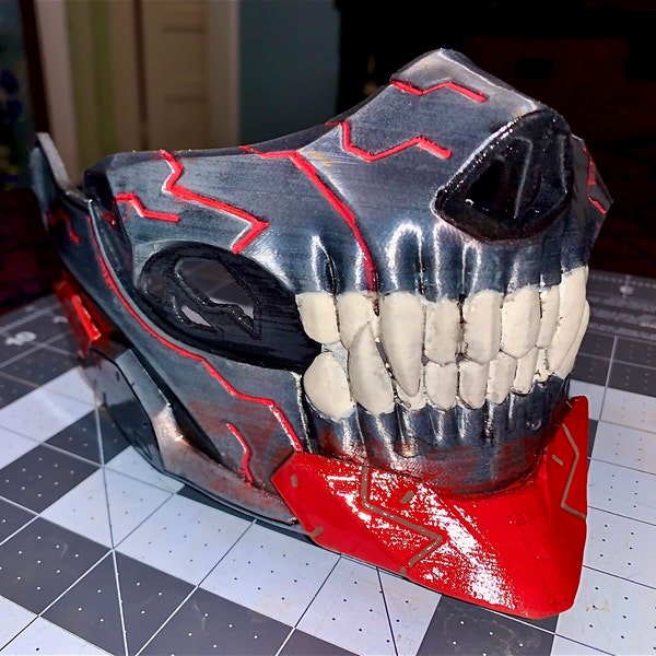 3D Model of Cyborg Mask V3 for 3dprint - Etsy