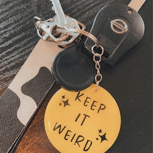 Keep It Weird Keychain Morbid Podcast True Crime - Etsy