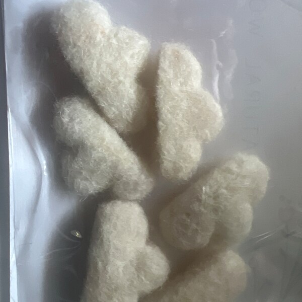 100% Wool Felt Cord - White Wool Felted Cord, Wool Felt Rope - Wool ...