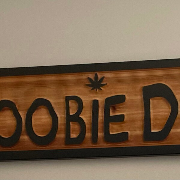 Personalized Doobie Den Sign Gift for Stoner / Unique Weed Smoker Man ...