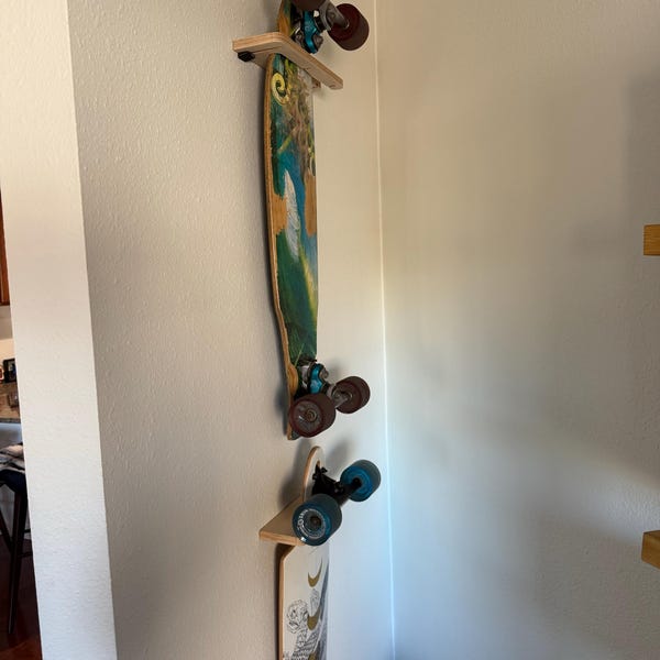 Skateboard / Longboard Wall Storage - Single Board Display - Etsy
