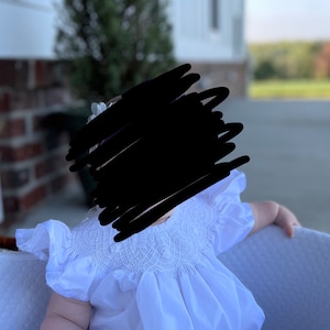 Heirloom Smocked Bubble in White With White Smocking Flower Girl ...