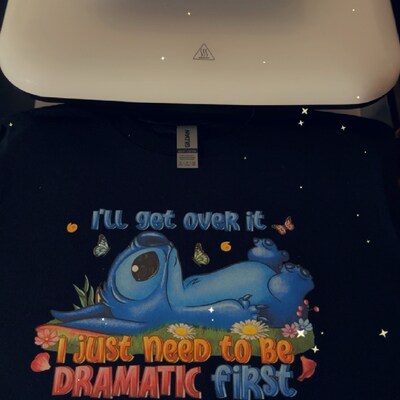 Just A Girl Who Loves Stitch Messy Bun Png Sublimation Design, Messy ...