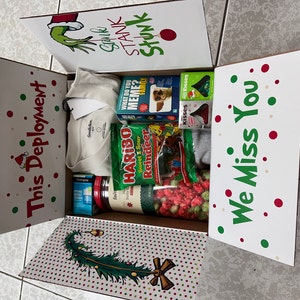 Football Care Package Stickers / Custom Gift Box for Him / Football ...