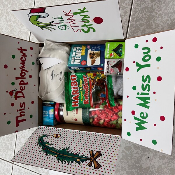 Christmas Care Package for Deployment / Winter Military Gift for Long ...