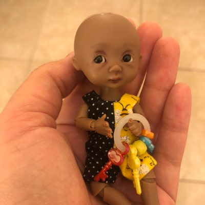 Baby Key Ring Toy Rattle Vintage Retro Miniature Playscale - Etsy