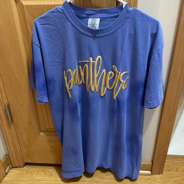 Custom Puff Game Day Tee Mascot Comfort Colors Spirit Shirt Team Sports ...