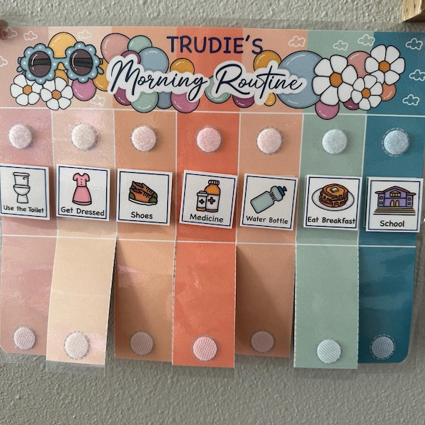 Morning, Afternoon & Evening Routine Chore Chart, Planning Bedtime ...