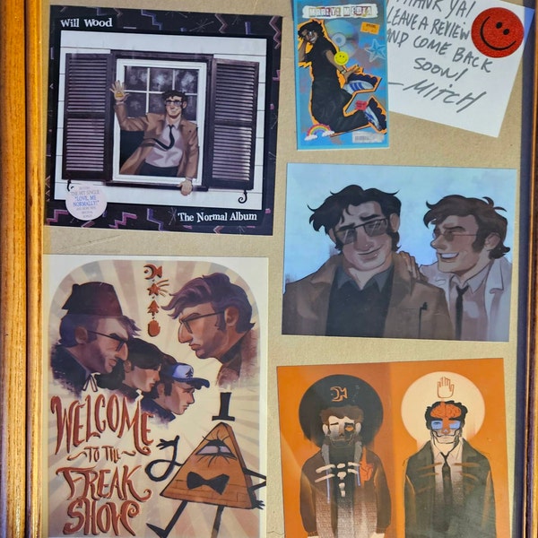 Bill Cipher and Stanford Pines Gravity Falls Giclee 5x5 Deep Matte Art ...