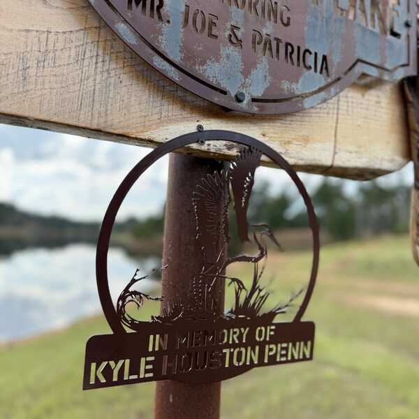 Custom Lake Dock Sign , Outdoor Metal Sign, Family Lake Lot Sign, Lake ...