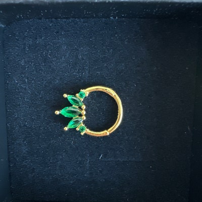 Implant Grade Titanium Chain Hoop Conch, Septum Ring Piercing F128 ...