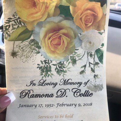 DIY Printable Memorial Program Printable Funeral Program Template ...