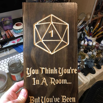 RPG Wall Art Natural 1 Got A Plan Dungeons and Dragons Decor Geek Art ...