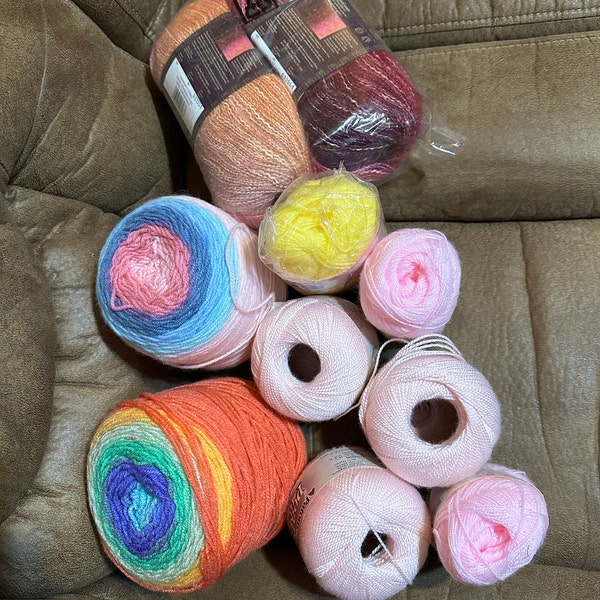 Assorted Mystery Yarn Box- USPS Flat Rate Priority Box Medium or Large ...