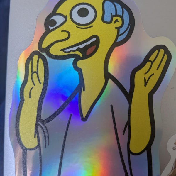 The Simpsons Rainbow Foil Cool Lisa Sticker - Etsy