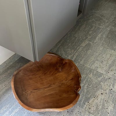 Side Table Solid Wood Teak Tree Trunk Living Room Couch Coffee Table ...