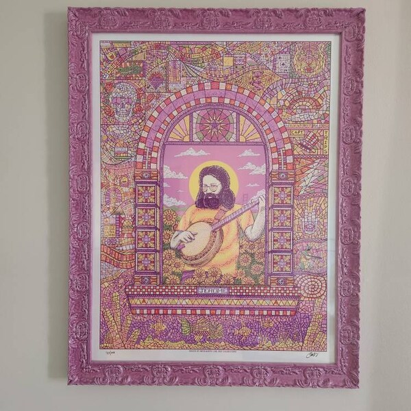 Victorian Picture Frames Pink Purple Glossy Lacquer Ornate Funky ...