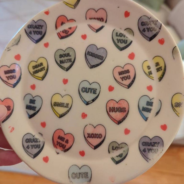 Ceramic Underglaze Transfer, Underglaze Decals - Heart Candy - Etsy